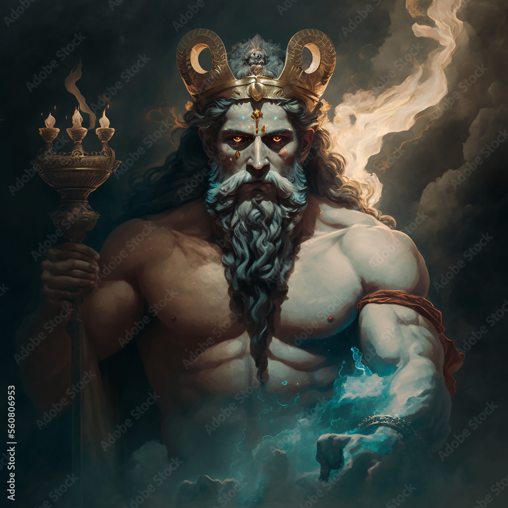 Ancient greek god Hades. Created with Generative AI technology. Stock ...
