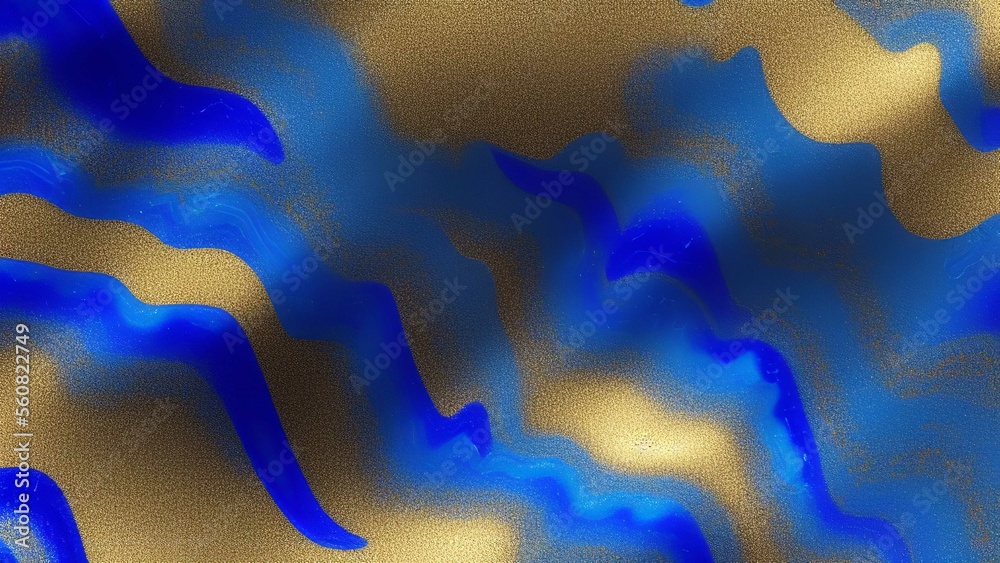 Aesthetic golden and blue background. Background with golden glitters ...