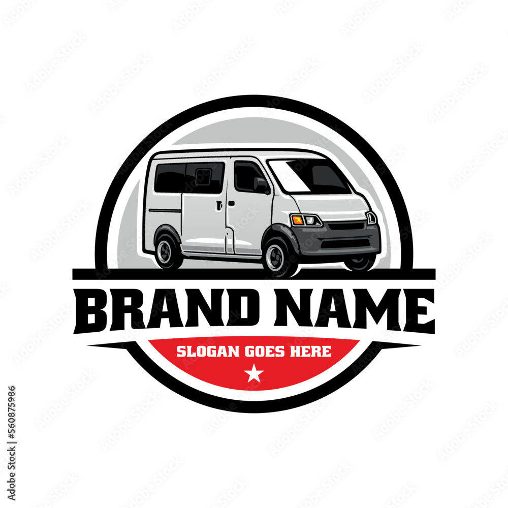 van car illustration logo vector Stock Vector | Adobe Stock