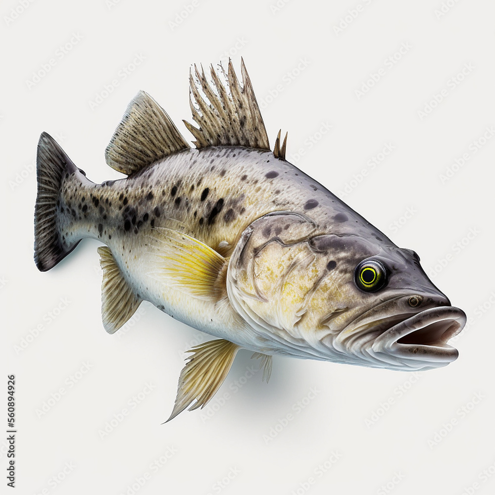 Codfish full body image with white background ultra realistic Stock ...