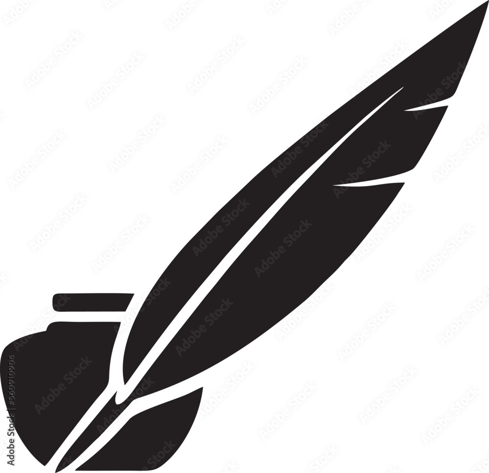 writing pen icon symbol in white background Stock Vector | Adobe Stock
