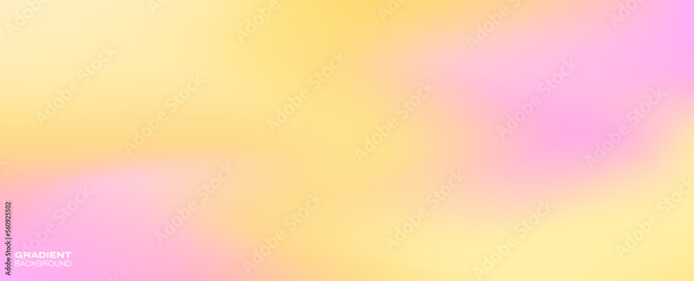 Gradation of yellow and pink color with gradient background. Vector ...
