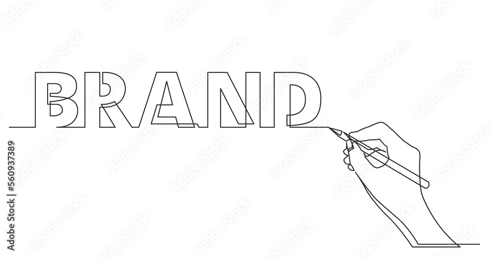 hand drawing business word of brand - PNG image with transparent ...