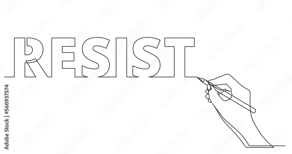 hand drawing business word of resist - PNG image with transparent ...