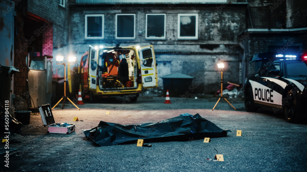 Night Establishing Shot No People Present In A Crime Scene In Back night-establishing-shot-no-people-present-in-a-crime-scene-in-back