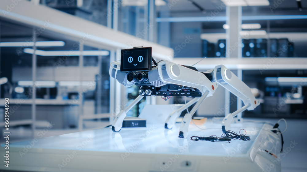 High Tech Robot Dog with Lidars, Sensors, Optics, Computers, Cameras ...