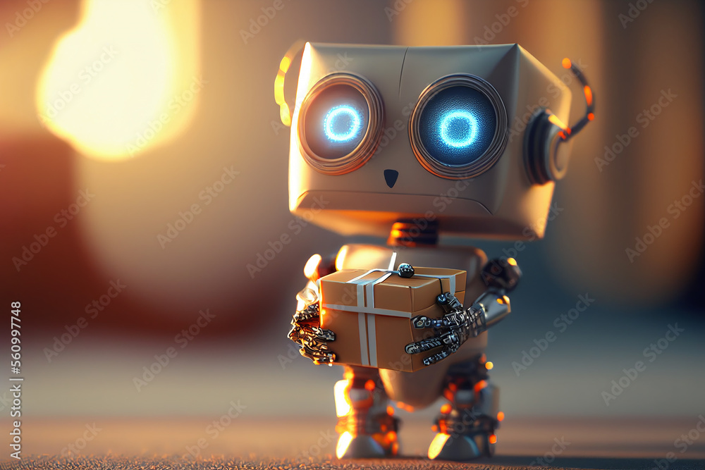 Cute Box Robot Wallpaper