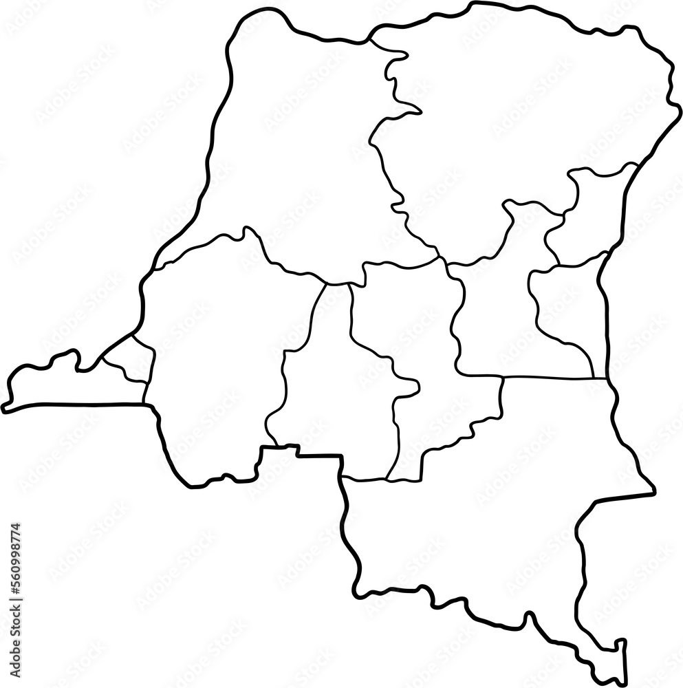 Fototapeta mapa świata dla dzieci doodle freehand drawing of democratic ...