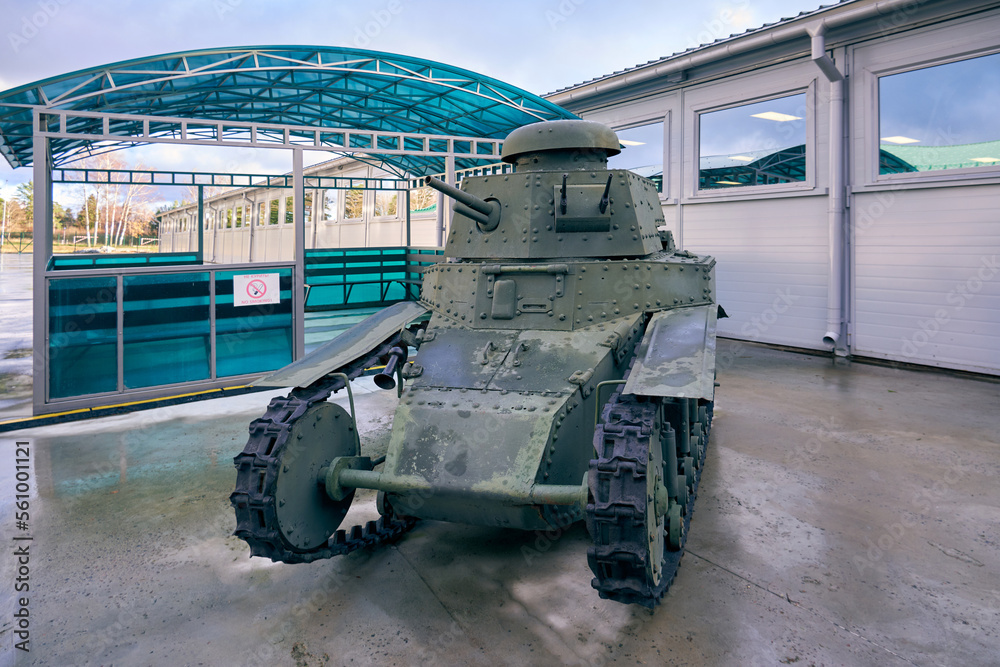 Kubinka, Moscow region, Russia - November 13, 2022: Restored old tank ...