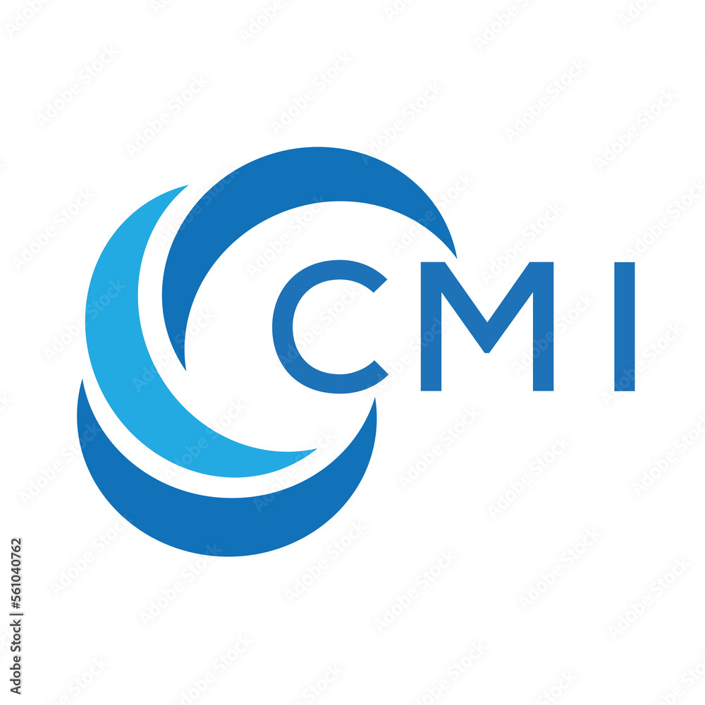 Vetor de CMI Letter logo design template vector. CMI Business abstract ...