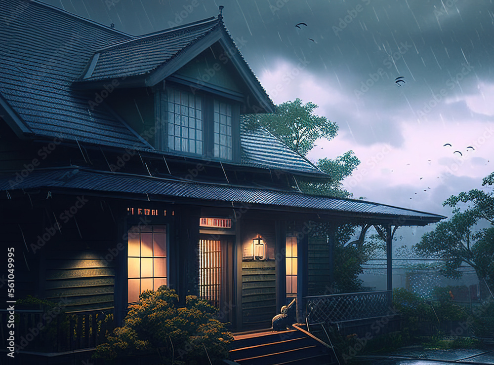 The Sound of Rain in Japanese Houses: A Unique Experience Ai Generated ...