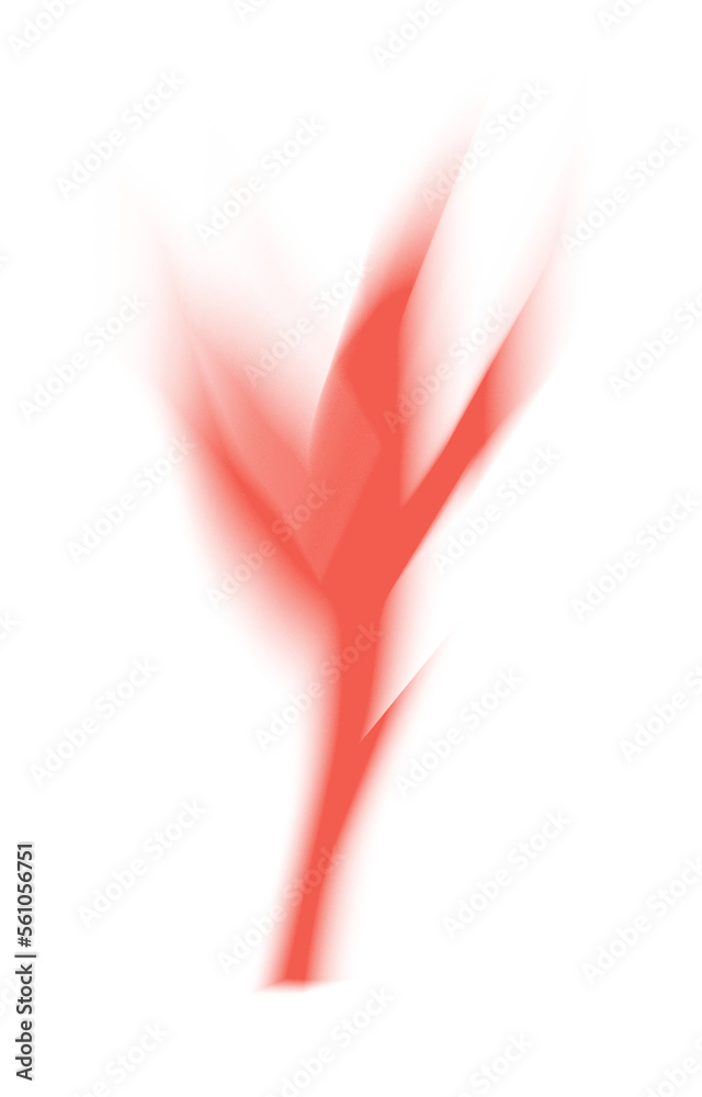Tropical flower leaf plant blur effect mesh, modern contemporary ...