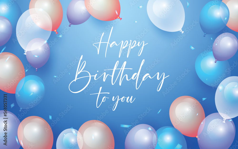 Happy birthday design background Stock Vector | Adobe Stock