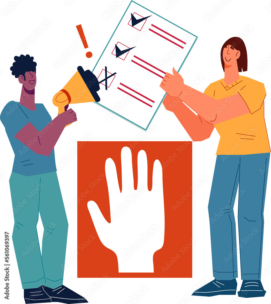 Human rights and political elections. Democratic voting banner design ...