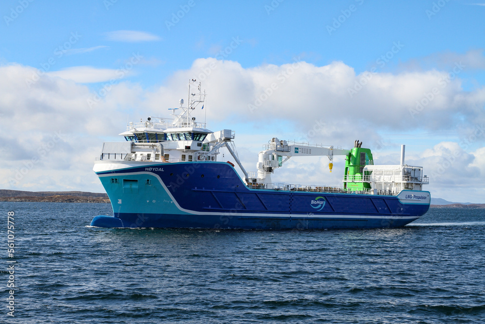 Ms HØYDAL is the world's first gas-powered cargo ship, and contributes ...