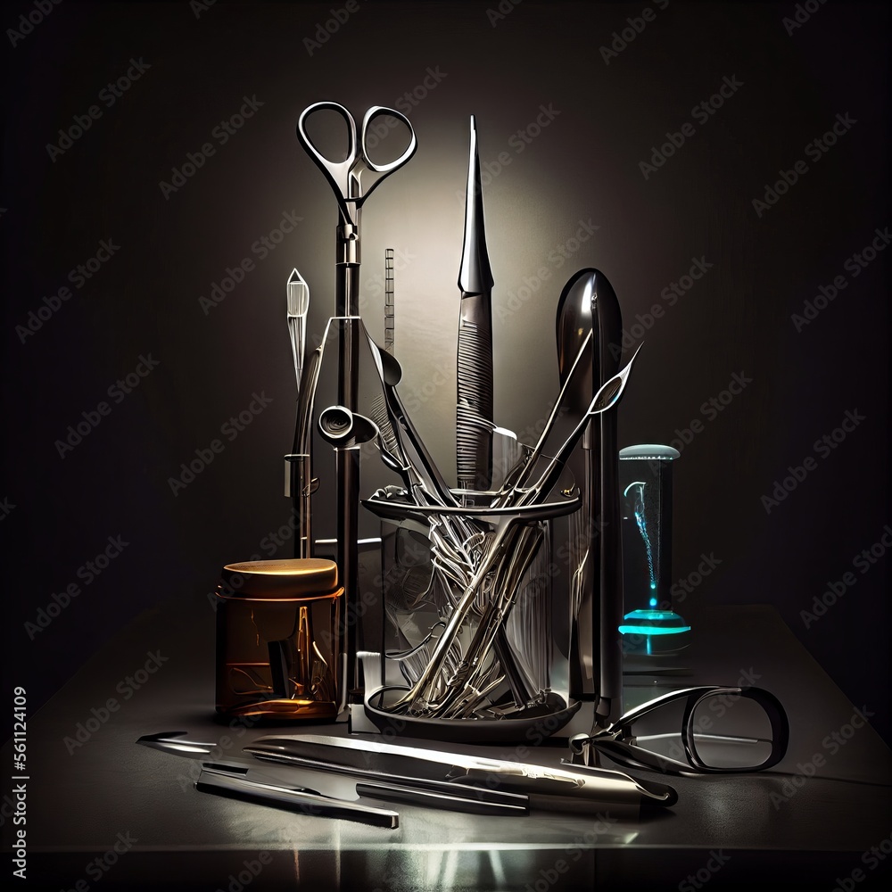 Surgical Instruments Set Stock Illustration | Adobe Stock