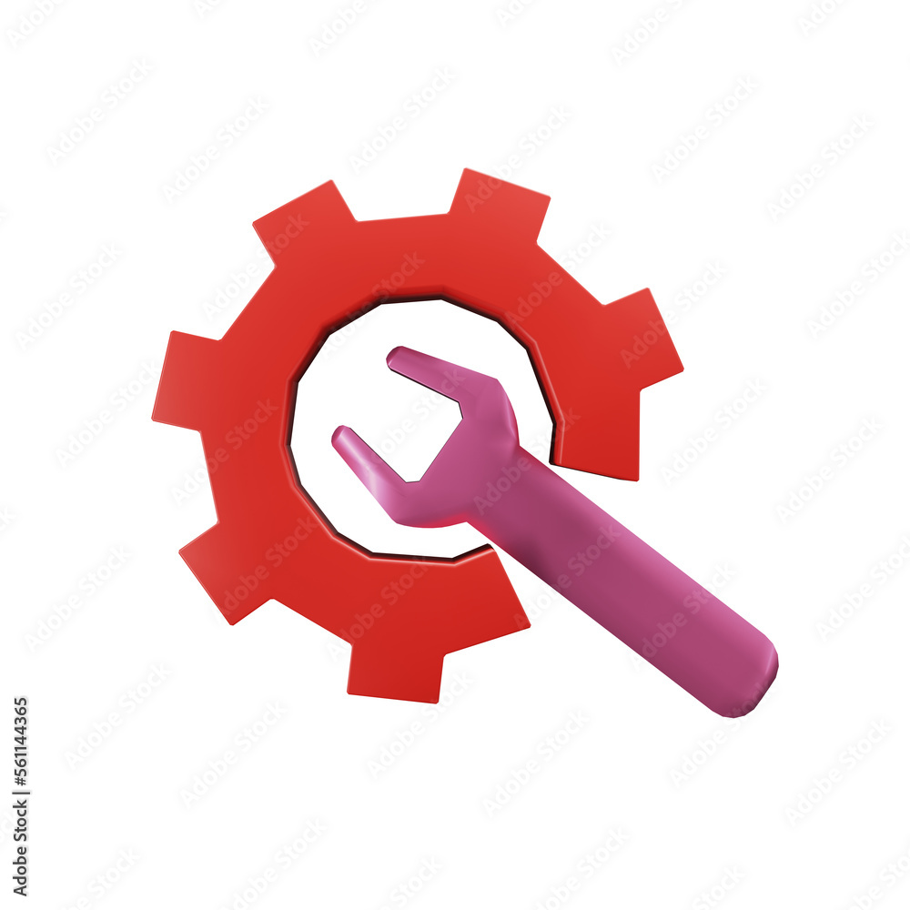 Service Tools icon with bonus setup tools symbols. Designed for ...