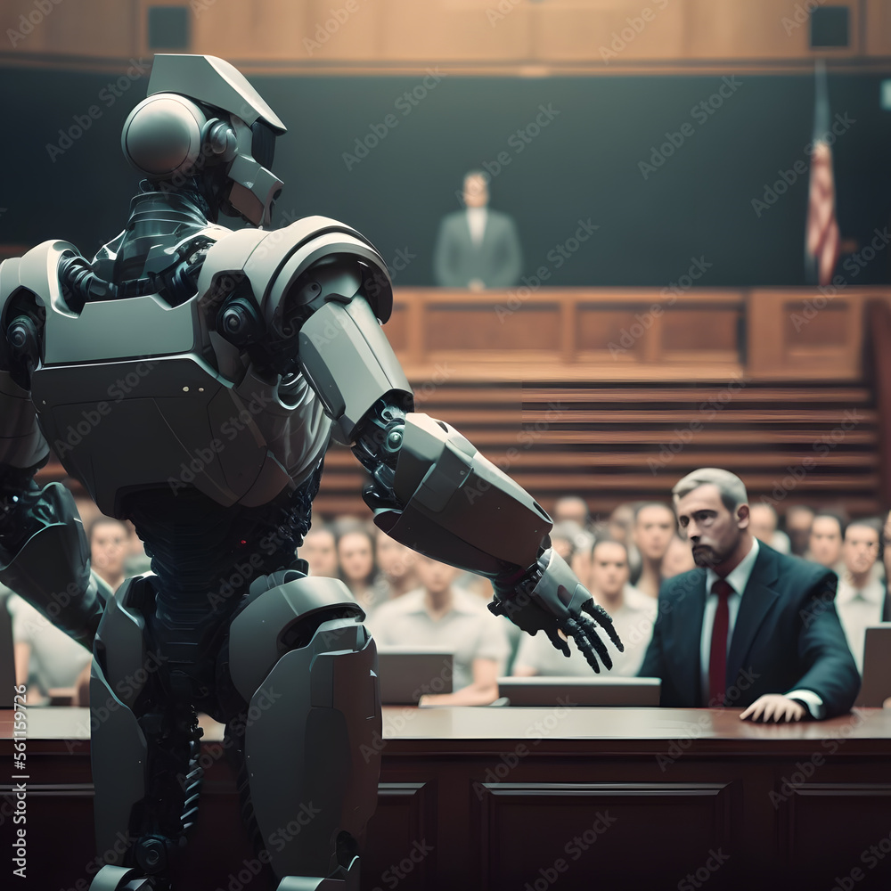An AI Robot Defending a Human in Court, First Time in Humankind History ...