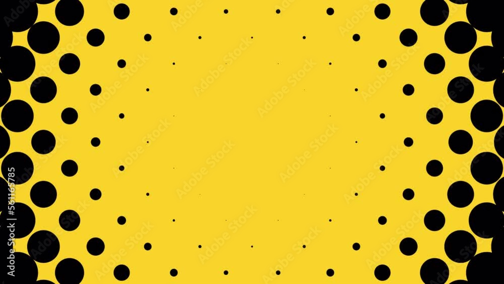 Circle wipe transitions of polka dots animated on transparent ...