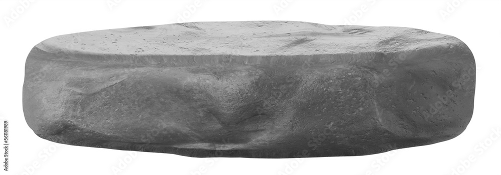 Minimal stone platform stage 3d png background with empty show rock ...