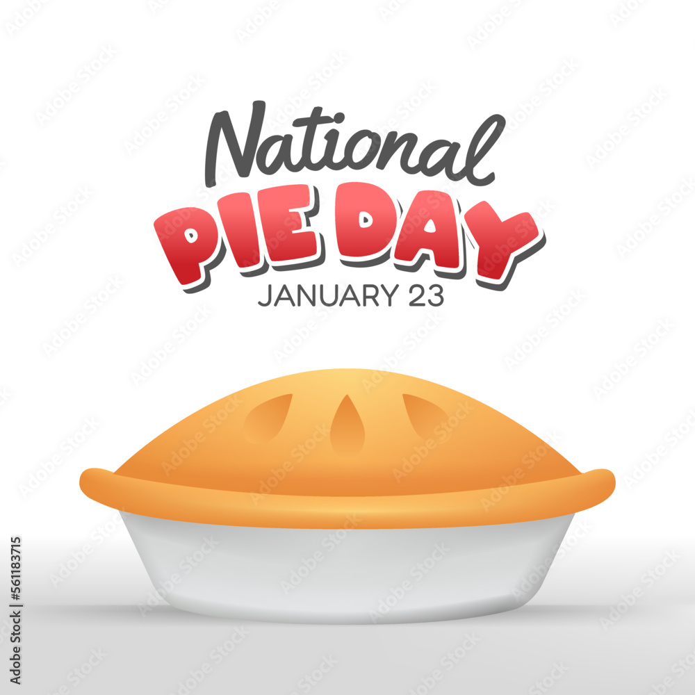 vector graphic of national pie day good for national pie day ...