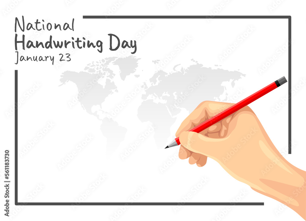 vector graphic of national handwriting day good for national ...