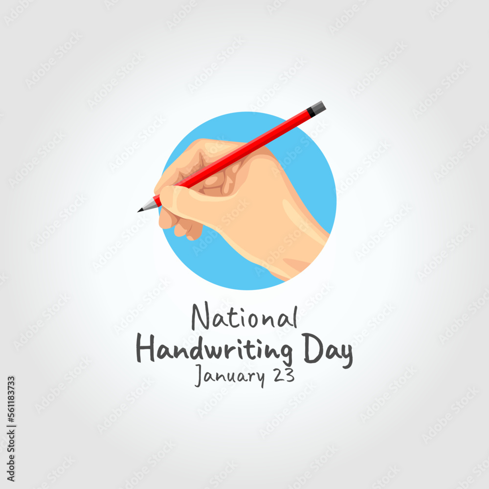 vector graphic of national handwriting day good for national ...