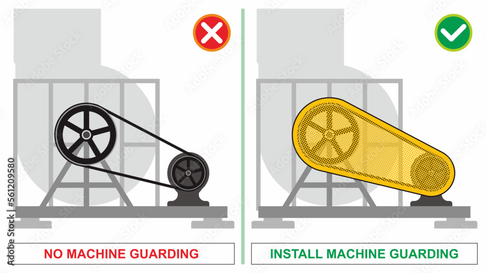 Vektorová grafika „Workplace safety do's and dont's vector illustration ...
