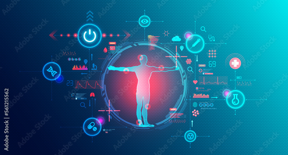 HealthTech - Conceptual Illustration Stock Illustration | Adobe Stock