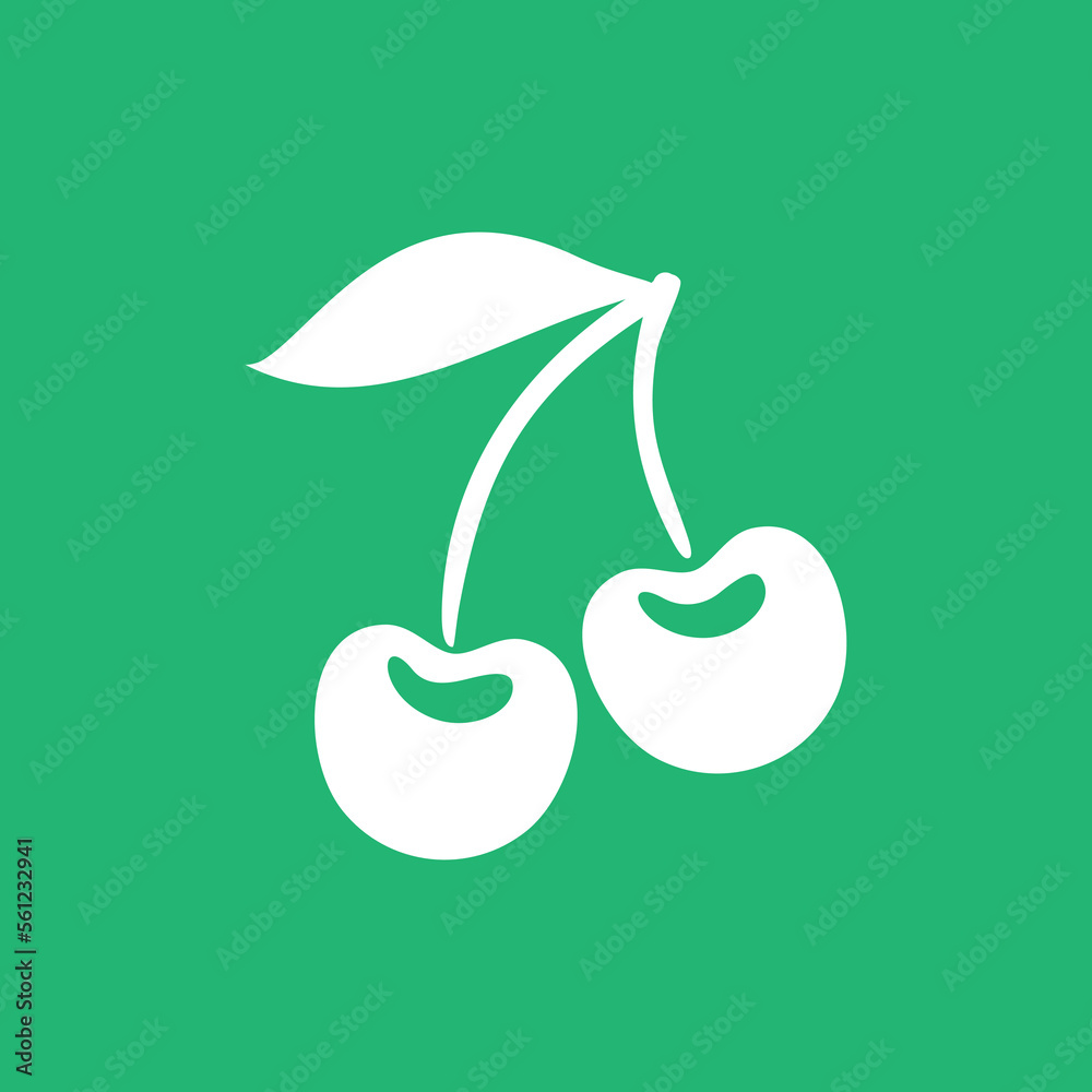 Prunus spp icon, common graphic resources, vector illustration. Stock ...