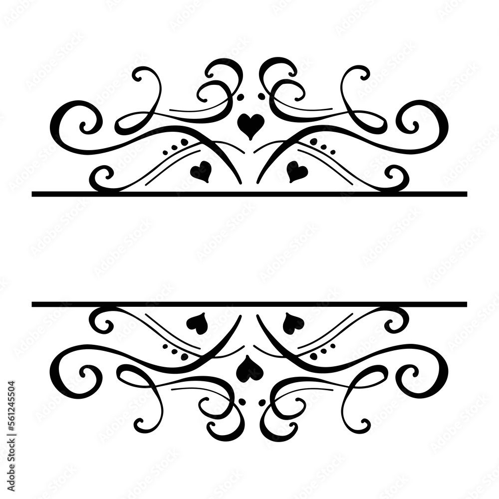 MailBox Decal vector clipart isolated on white, vector clipart black ...