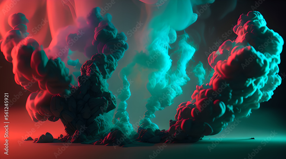 colored smoke, composition, modern screensaver, wallpaper Stock Photo ...