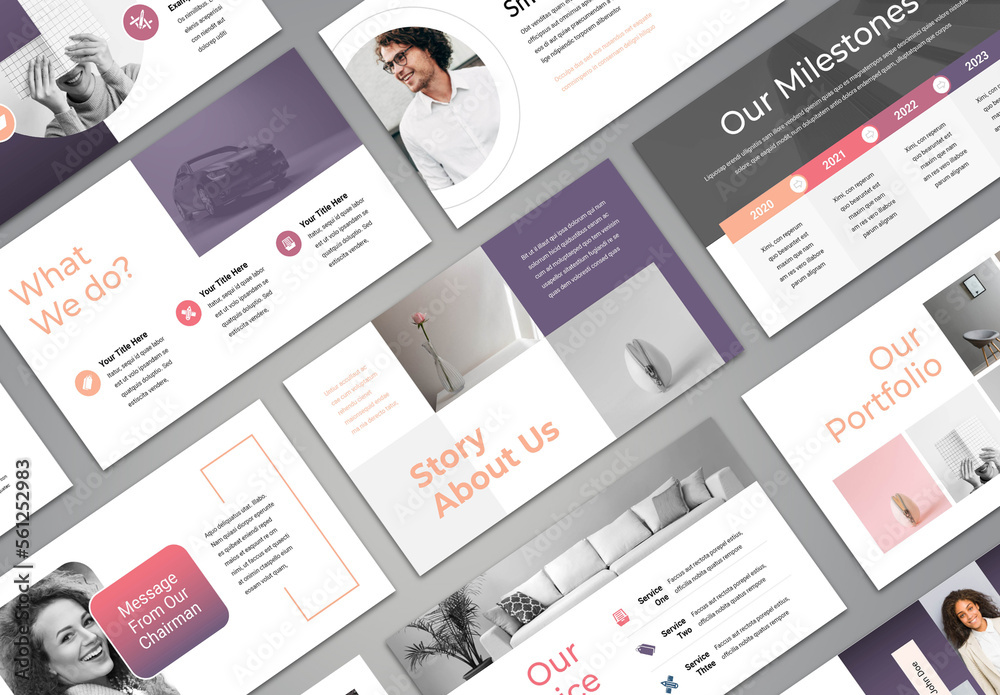 Corporate Business Presentation Design Stock Template | Adobe Stock