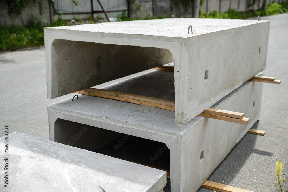 Reinforced concrete channel in the warehouse of the plant. Designed for ...