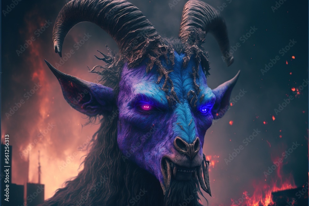 Demon Goat Face