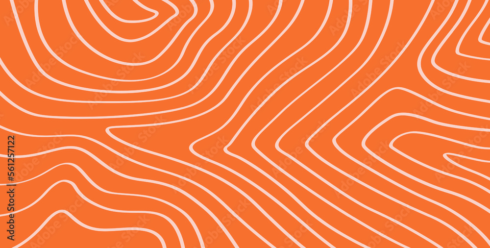 Salmon fillet texture, fish pattern. Vector background with stripes ...
