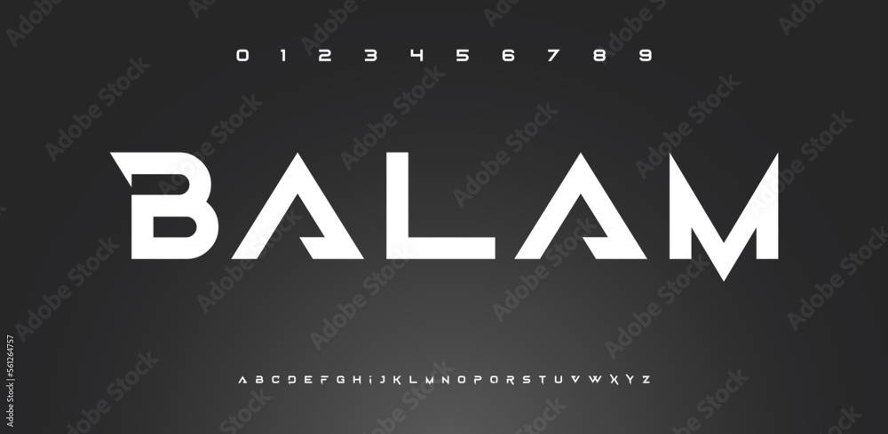 Tech Font. Font was designed with sport, game, technology, fashion ...