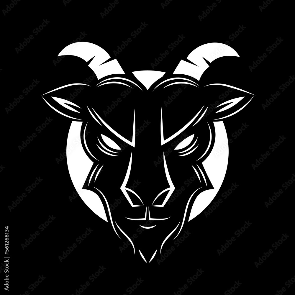 Goat logo icon vector design Goat Circle logo design illustrator design ...