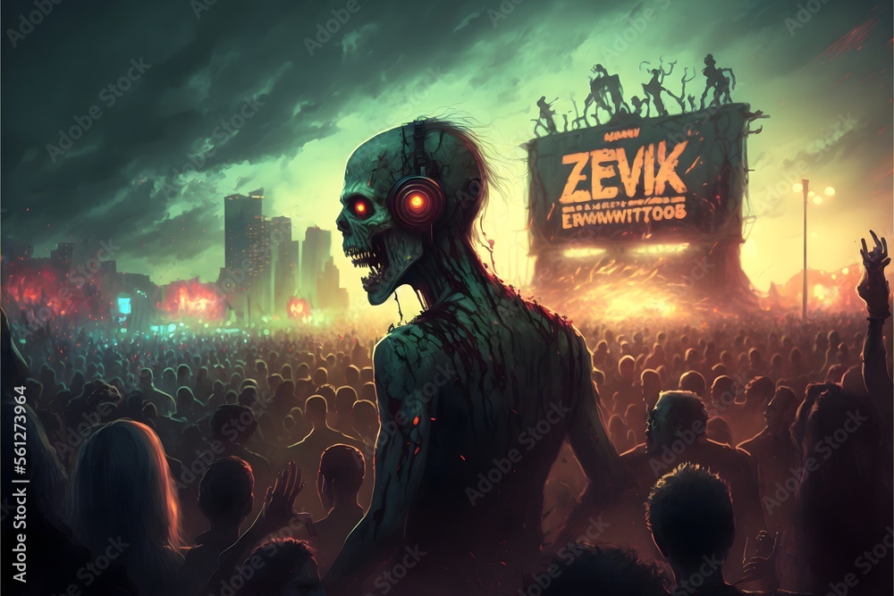 Get ready for a spine-chilling EDM festival featuring zombie as DJs ...