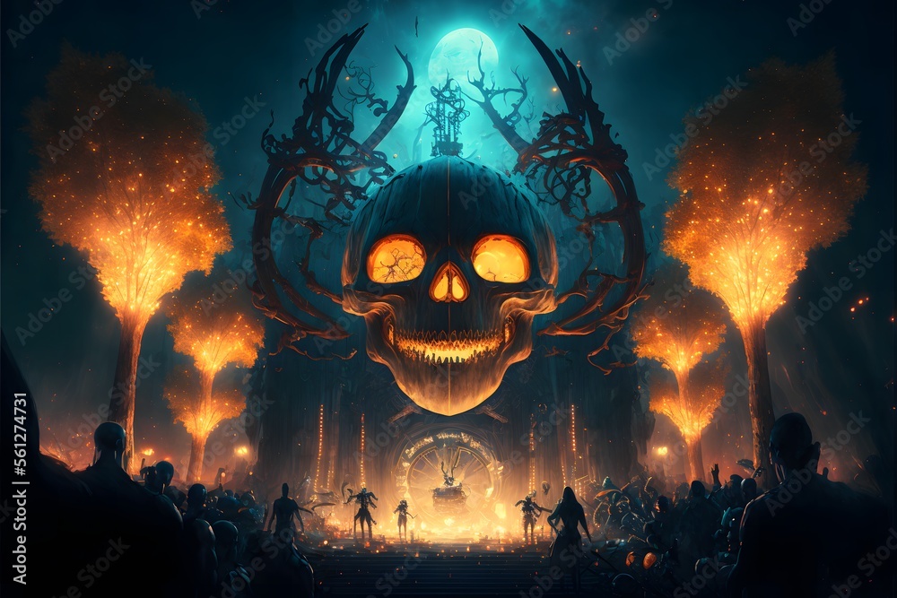 Get ready for a haunting EDM festival featuring ghost DJs. The amazing ...