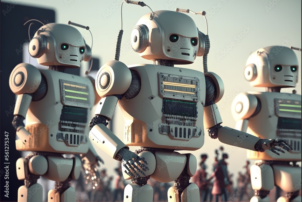 Get ready for a futuristic EDM festival featuring robot DJs. The ...