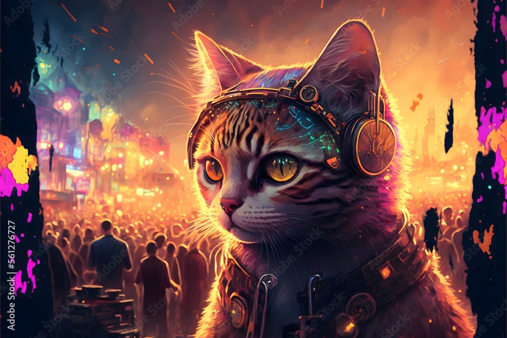 Get ready for a feline-themed EDM festival featuring cat DJs. The ...