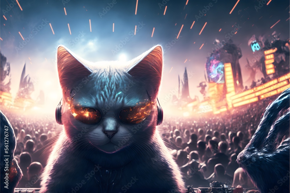 Get ready for a feline-themed EDM festival featuring cat DJs. The ...