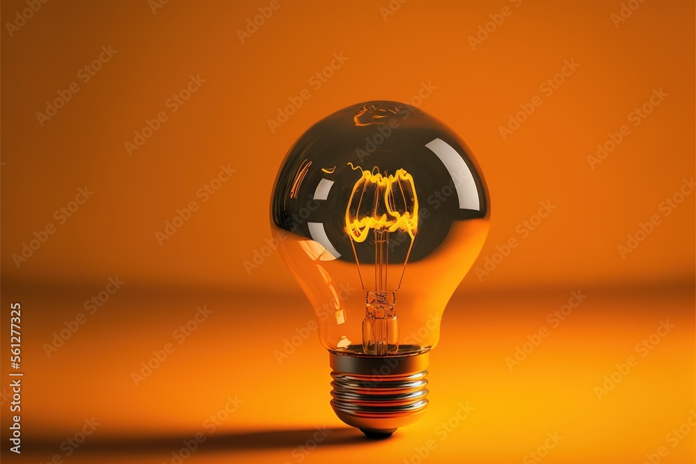 a light bulb with a batman symbol on it's side and a yellow background ...