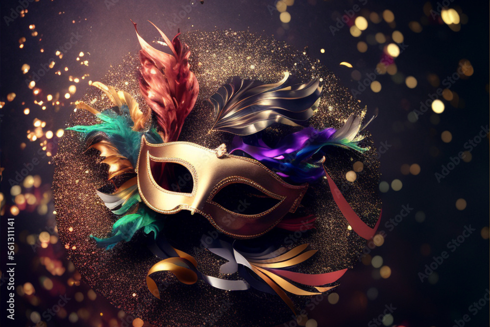 Fondo Máscara de Carnaval - Mask Carnival Background - Generative AI ...