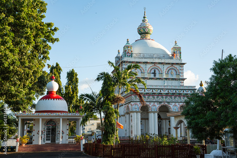Maheswarnath Shiv Mandir Hindu Temple, Triolet, Mauritius Stock Photo ...