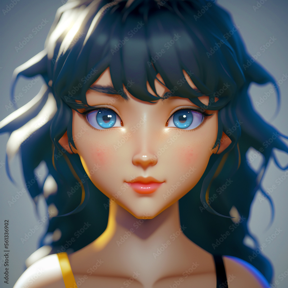 Anime teen face. Icon Emoji. AI Art. ilustración de Stock | Adobe Stock Anime teen face. Icon Emoji. AI Art. ilustración de Stock | Adobe Stock
