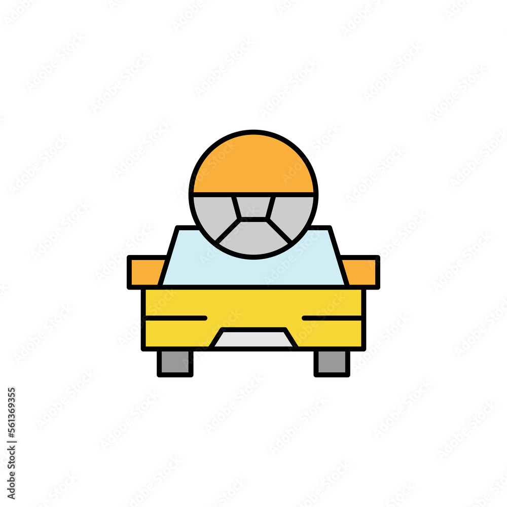 Robotics car robot outline icon. Signs and symbols can be used for web ...