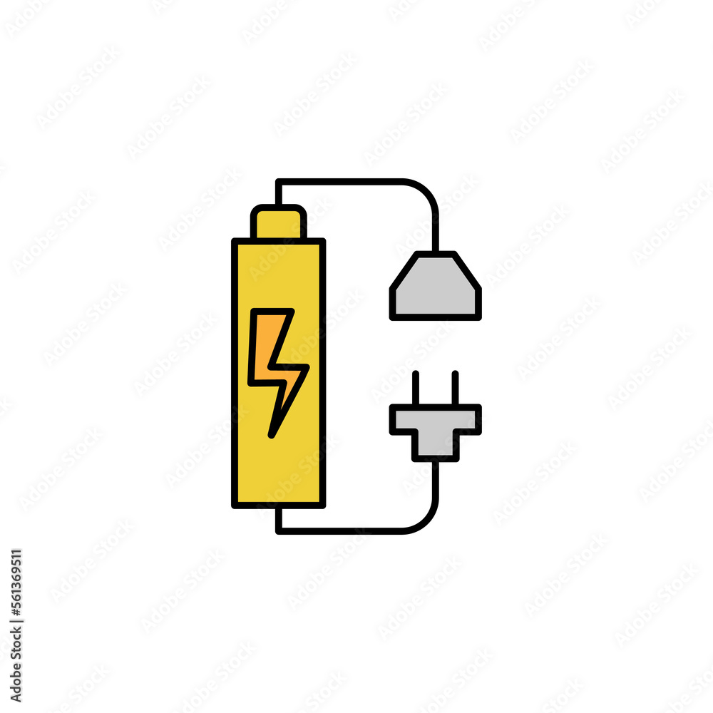 Robotics charger outline icon. Signs and symbols can be used for web ...
