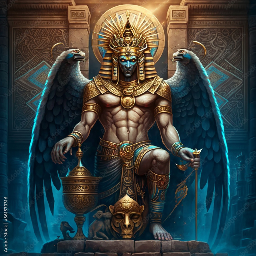 Ancient Egyptian mythology. Shai, the ancient Egyptian mythological god ...